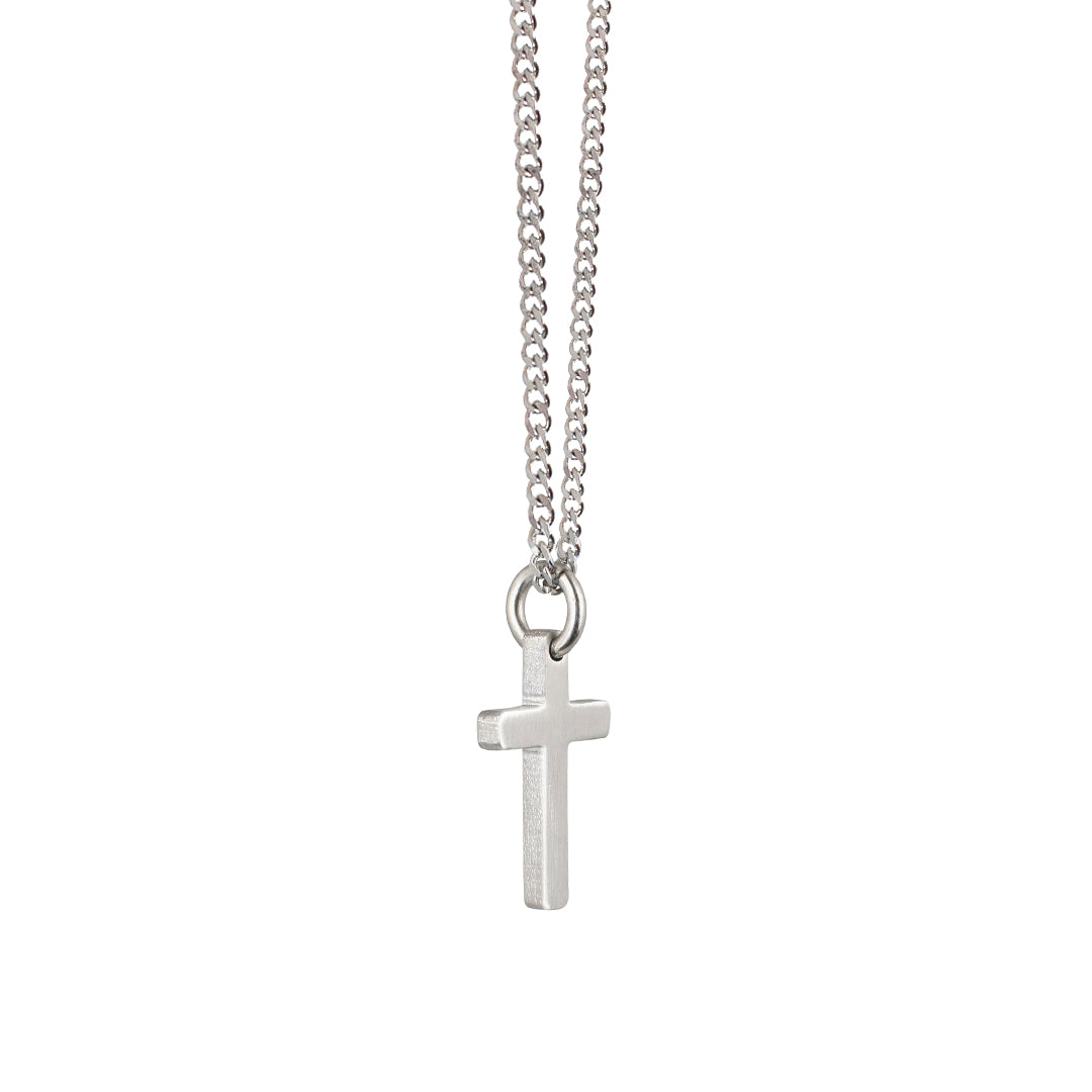 Linear Cross - Silver Edition Necklace
